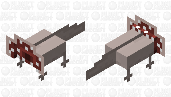 Demogorgon Axolotl (Axogorgon) Minecraft Mob Skin