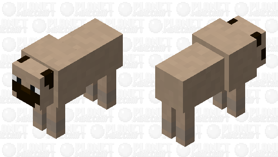 Pug Minecraft Mob Skin