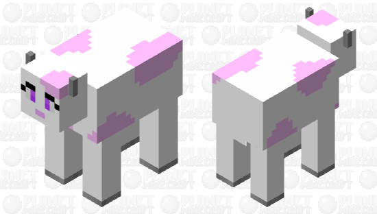 Girl Strawberry Cow Minecraft Mob Skin