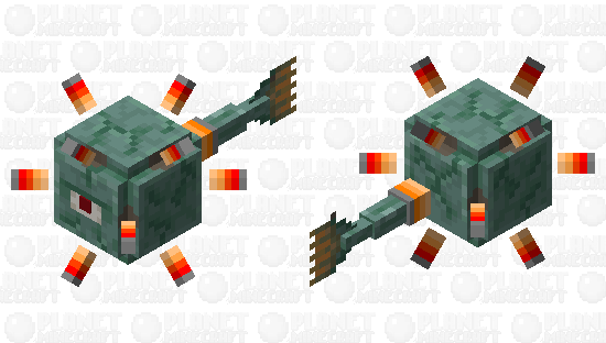 bullet explosion guardian Minecraft Mob Skin