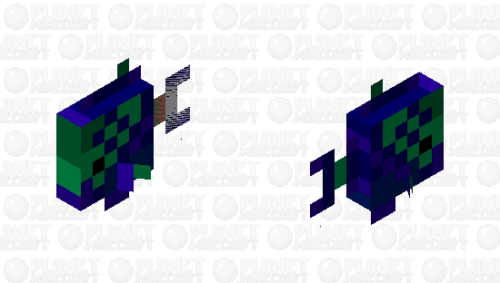 Emerald-blue glitter Minecraft Mob Skin