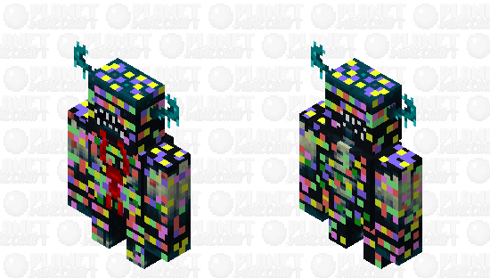 Glitched Warden Minecraft Mob Skin