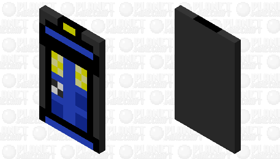 TARDIS cape Minecraft Mob Skin