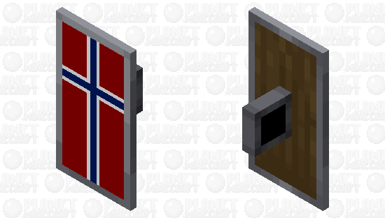 Country Flag Shields #1 (Norway) Minecraft Mob Skin