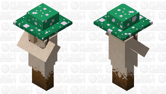 Green Mushroom Villager Minecraft Mob Skin