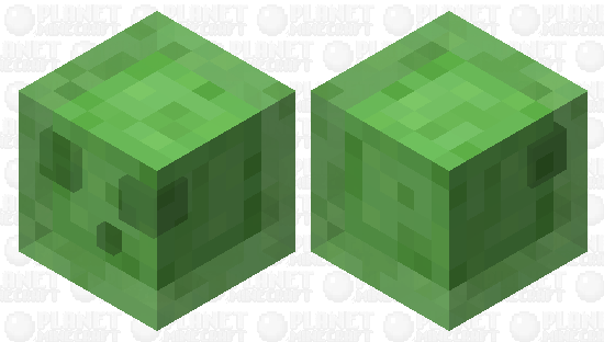 Standard Slime Texture at 2x Resolution - Base Minecraft Mob Skin