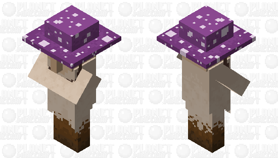 Purple Mushroom Villager Minecraft Mob Skin