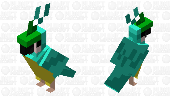 Blue & Gold Macaw Minecraft Mob Skin