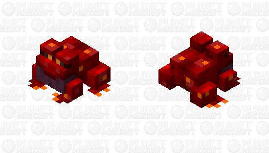 Crimson Forest Nether Frog Variant 2 Minecraft Mob Skin