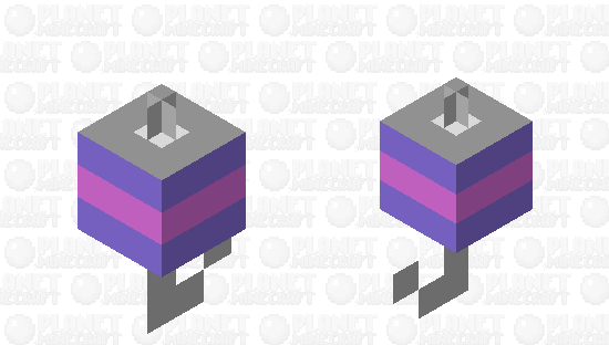 Purple Fishing Bob Minecraft Mob Skin