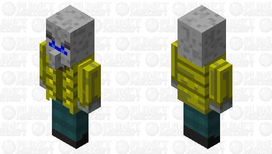 Gold Vindicator Knight Minecraft Mob Skin