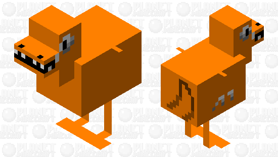 Orange Minecraft Mob Skin