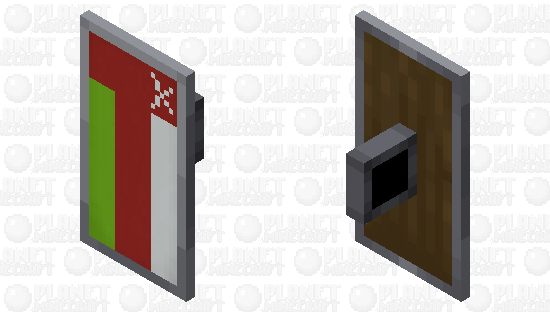 Oman Flag Shield Minecraft Mob Skin