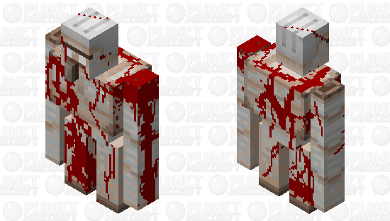 Creepy blood golem Minecraft Mob Skin