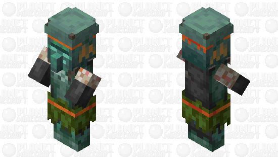 ocean zombie Minecraft Mob Skin