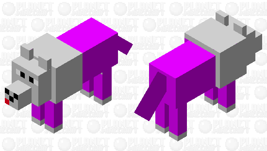 pet sim x wolf Minecraft Mob Skin