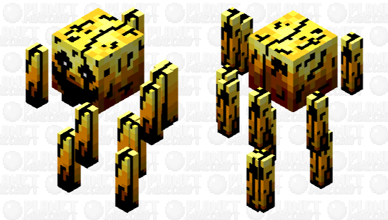 Mutilated Abandoned Blaze Minecraft Mob Skin
