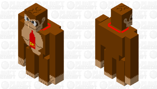 Donkey kong Minecraft Mob Skin