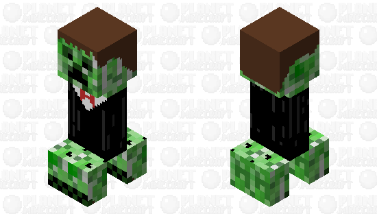 Creeper with clothes Minecraft Mob Skin
