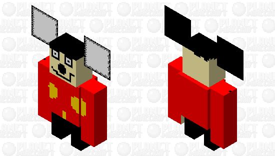 kinda cursed mickey mouse Minecraft Mob Skin