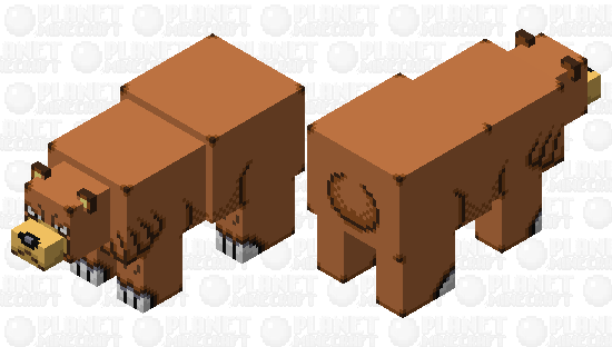 Ursaring - Pokemon Polar Bear Replacer Minecraft Mob Skin