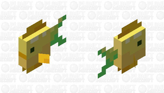 Lemon tropical fish Minecraft Mob Skin