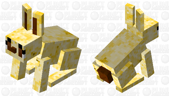 Sol, the Gold Rabbit Minecraft Mob Skin