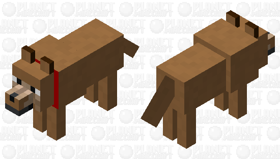 Dog (Tamed) Minecraft Mob Skin