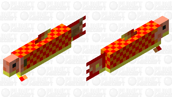 Fire fish Minecraft Mob Skin