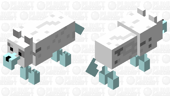 frozen wolf Minecraft Mob Skin