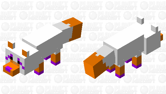 Lolbit Fox Minecraft Mob Skin