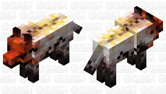 Anxious "Angry" - Arknights (skin wolf) Minecraft Mob Skin