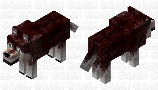 Red Husky Minecraft Mob Skin
