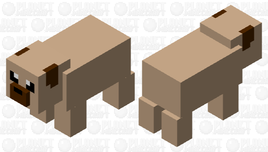 Pug Minecraft Mob Skin