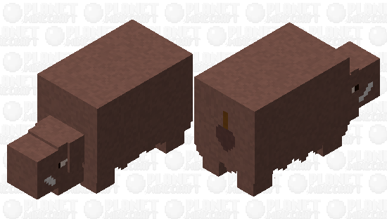 Wooly Mammoth (Phineas and Ferb - Tri-Stone Area) Minecraft Mob Skin