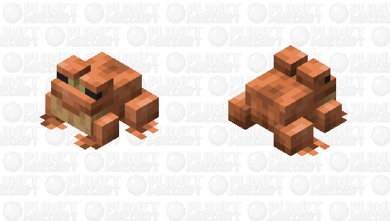 Standard Temperate Frog Texture in 2x Resolution - Base Minecraft Mob Skin