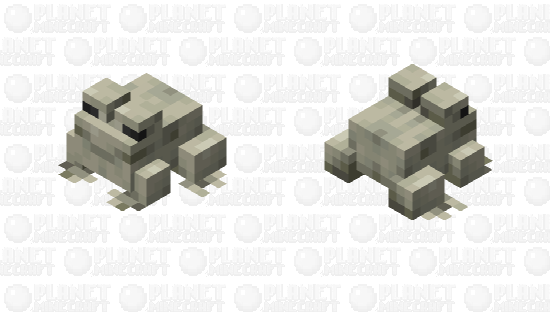 Standard Warm Frog Texture in 2x Resolution - Base Minecraft Mob Skin