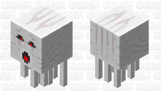Standard Shooting Ghast Texture in 2x Resolution - Base Minecraft Mob Skin