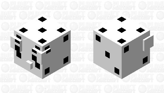 The SLICE (slime + dice) Minecraft Mob Skin