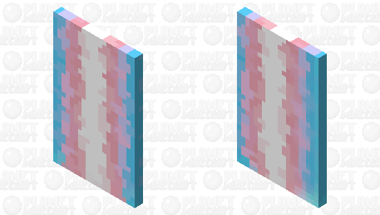 Trans flag cape Minecraft Mob Skin