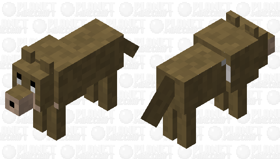 sad dog Minecraft Mob Skin