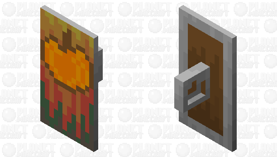 Bloody Pumpkin Shield Minecraft Mob Skin