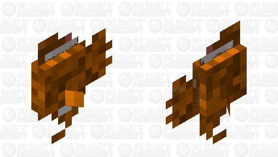 Orange Fish Minecraft Mob Skin