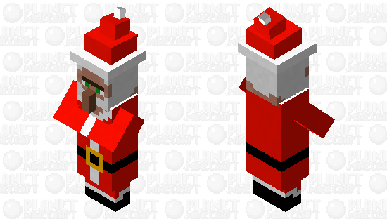 Santa Claus Villager Element Animation Villager News Minecraft Mob Skin