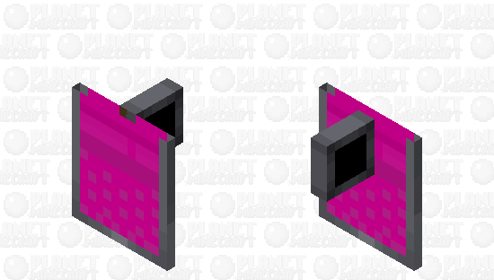 Increased Visibility Pink Shield Minecraft Mob Skin