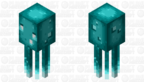 Glow Squid with intensive colors Minecraft Mob Skin