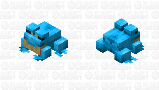 Blue Frog Minecraft Mob Skin