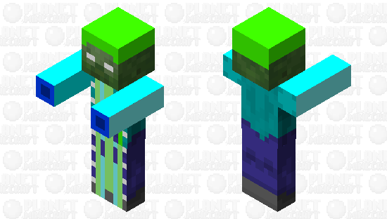 Scary king zombie Minecraft Mob Skin