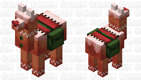 Gingerbread Llama Minecraft Mob Skin