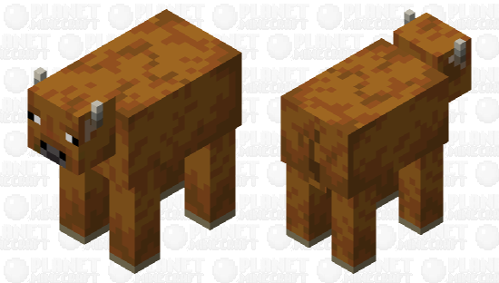 African Buffalo Minecraft Mob Skin
